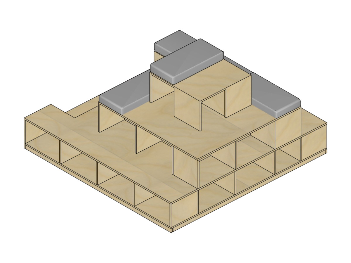 Cubbies Platform 3 levels – Walltopia Store