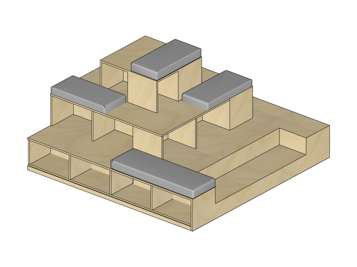 Cubbies Platform 3 levels – Walltopia Store